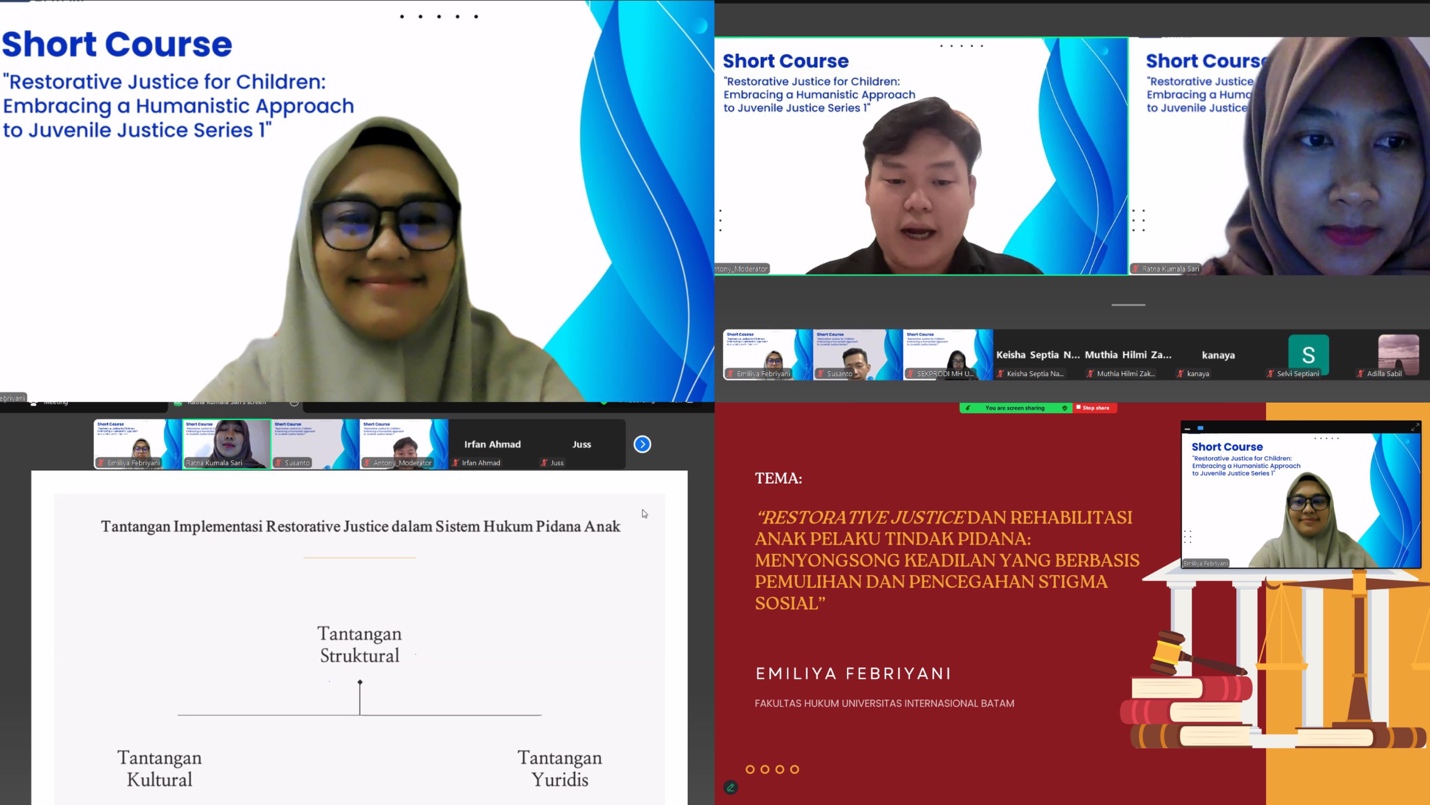 Bangun Keadilan Anak: Ilmu Hukum UIB Gelar Short Course Restorative Justice #Series 1 ...