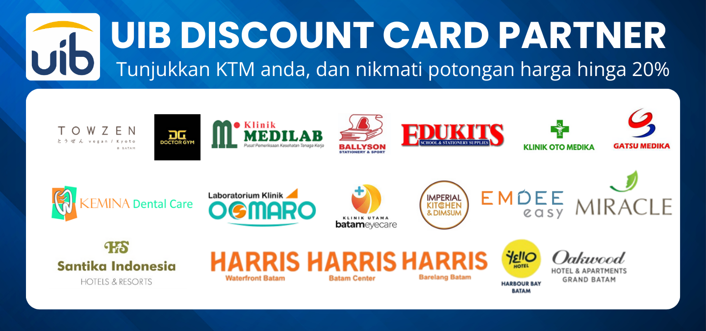 Discount Card - UNIVERSITAS INTERNASIONAL BATAM ID